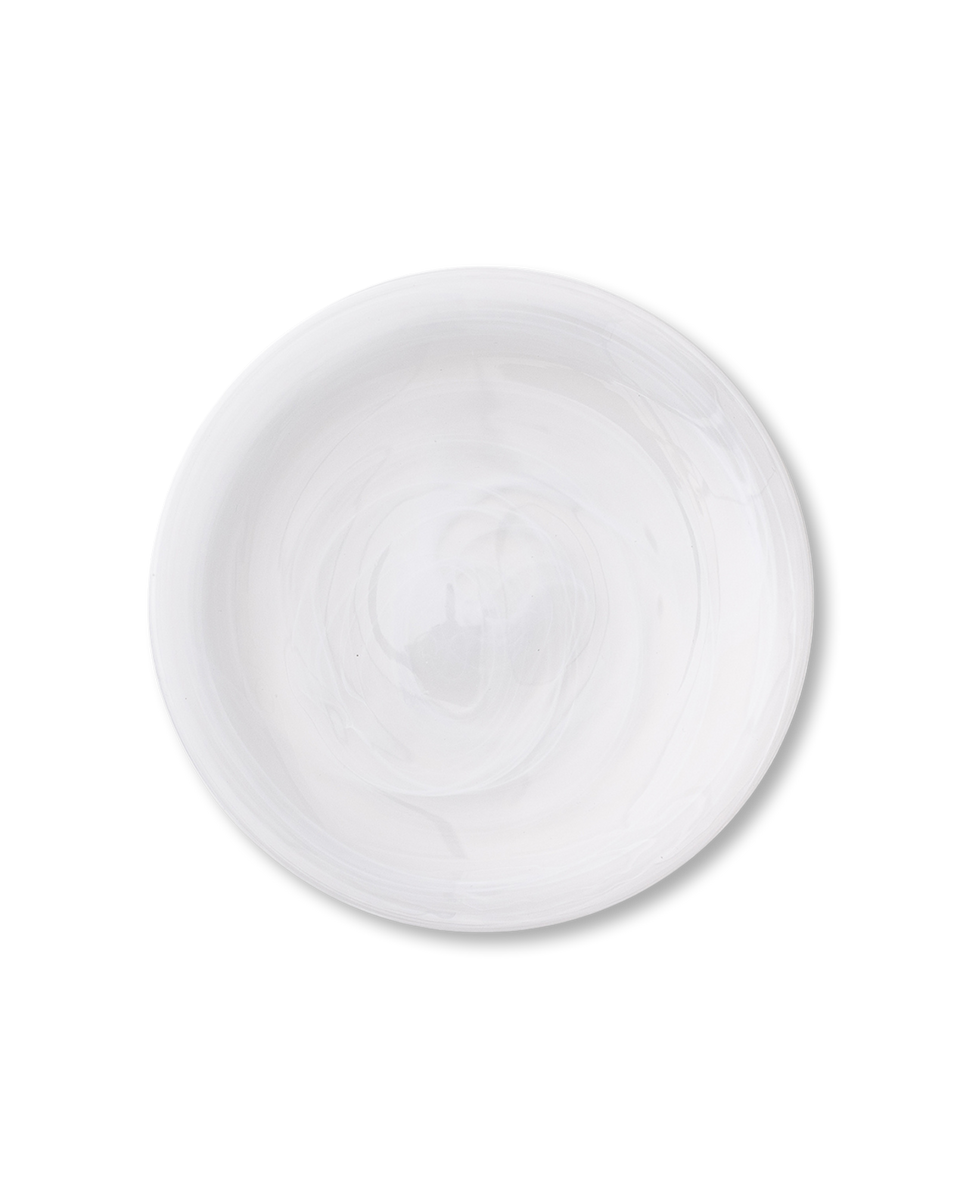Alabaster Dinner Plate | Snow – Maison de Carine