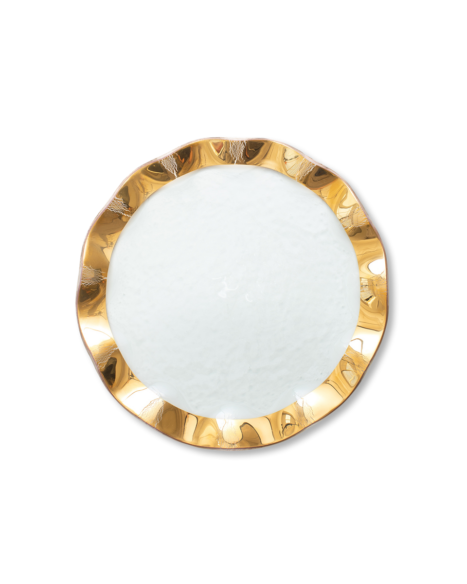 Ruffle Dinner Plate | Gold – Maison de Carine